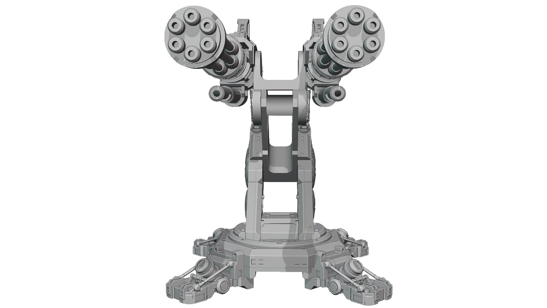 3D SC-FI Turret Model - TurboSquid 2031836