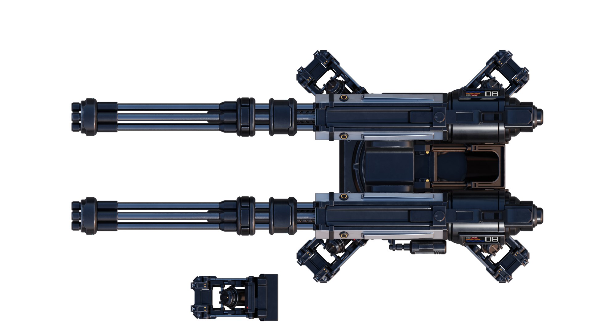 3D SC-FI Turret Model - TurboSquid 2031836