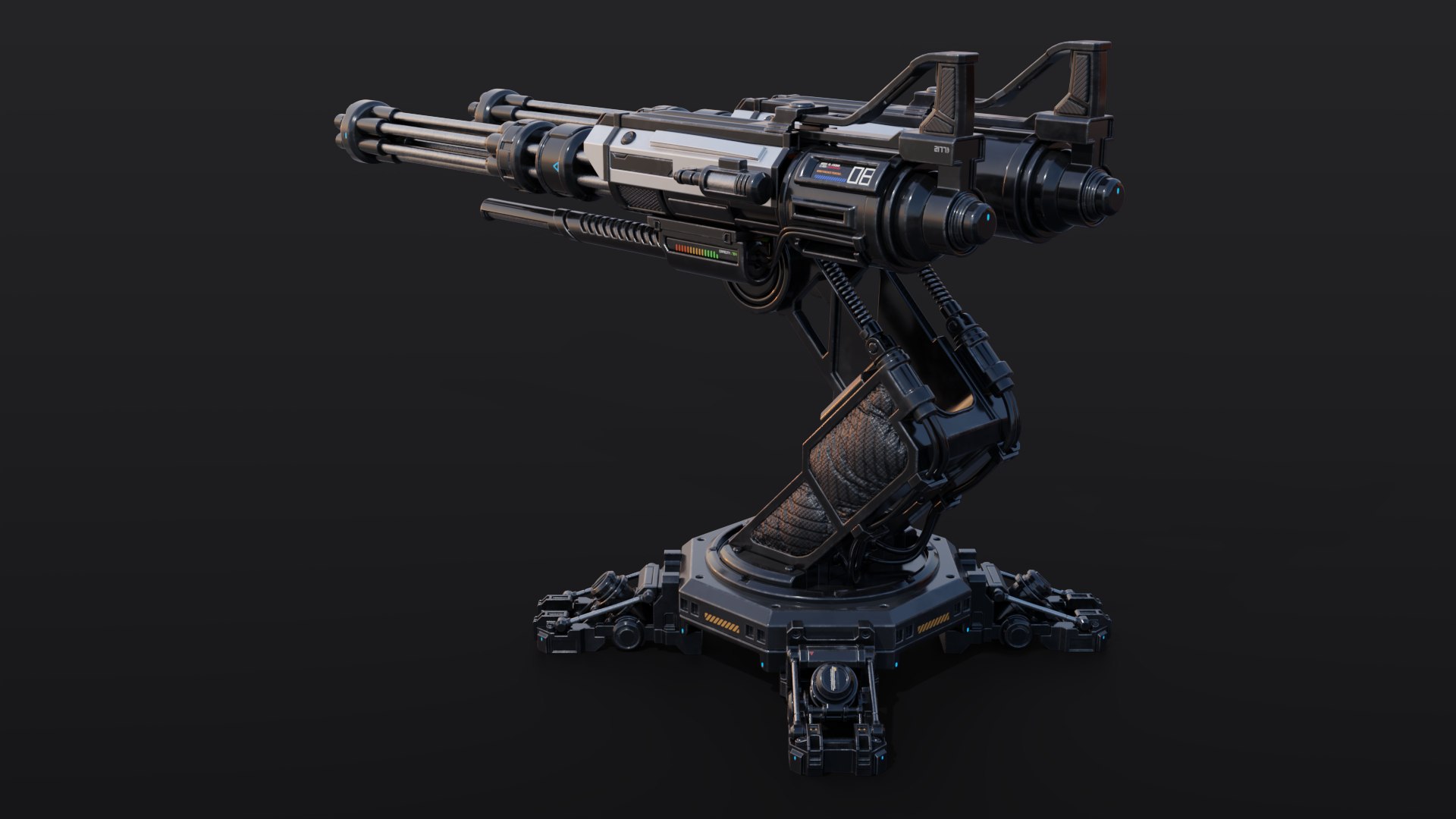 3D SC-FI Turret Model - TurboSquid 2031836