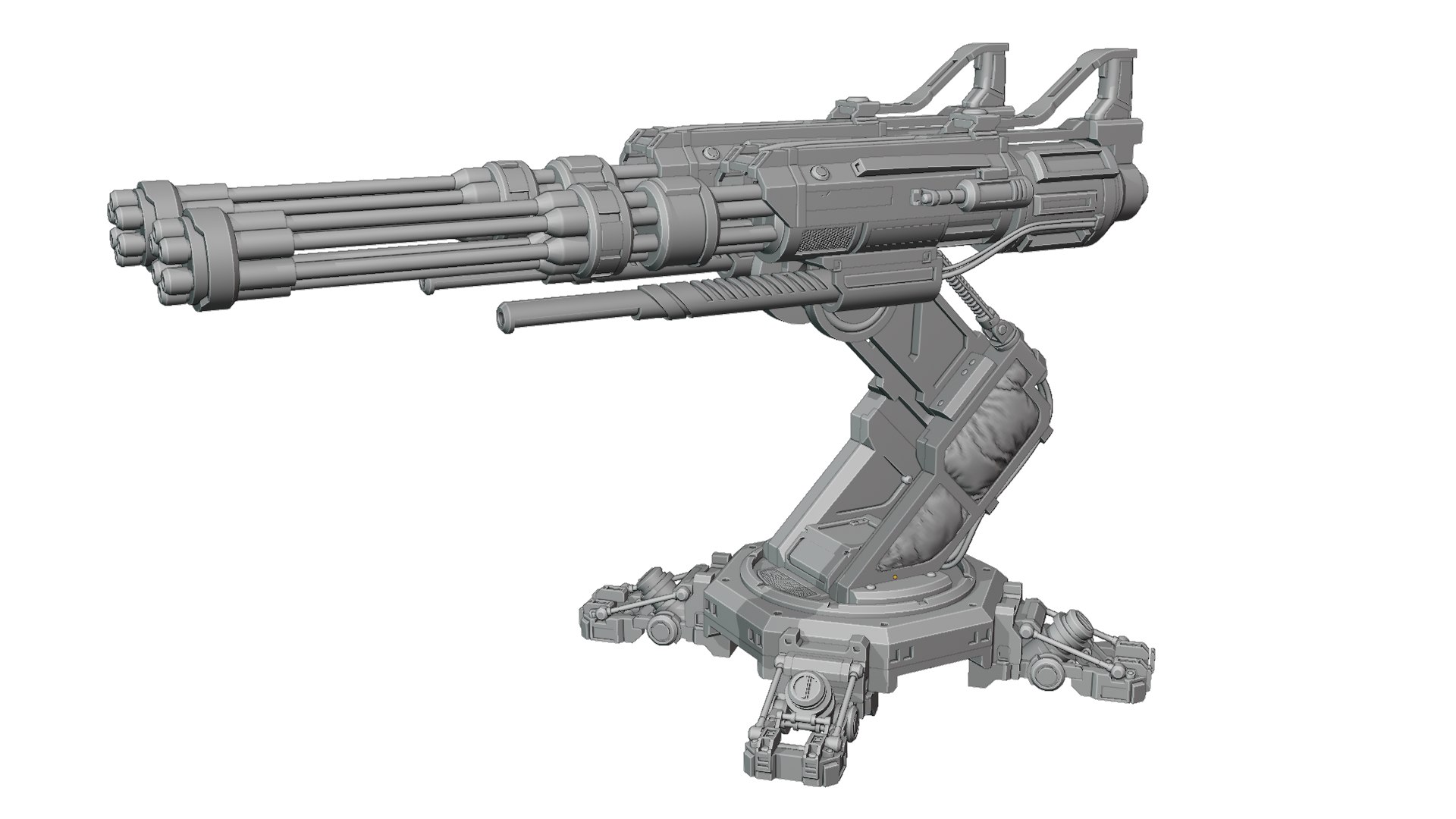 3D SC-FI Turret Model - TurboSquid 2031836