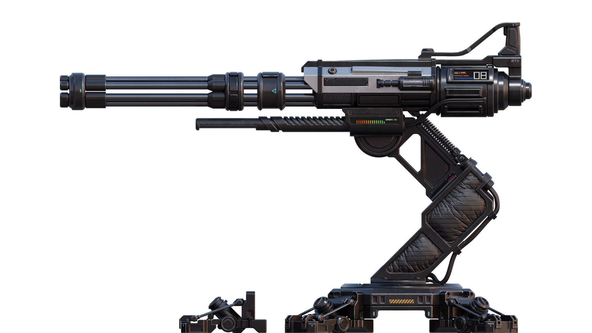 3D SC-FI Turret Model - TurboSquid 2031836