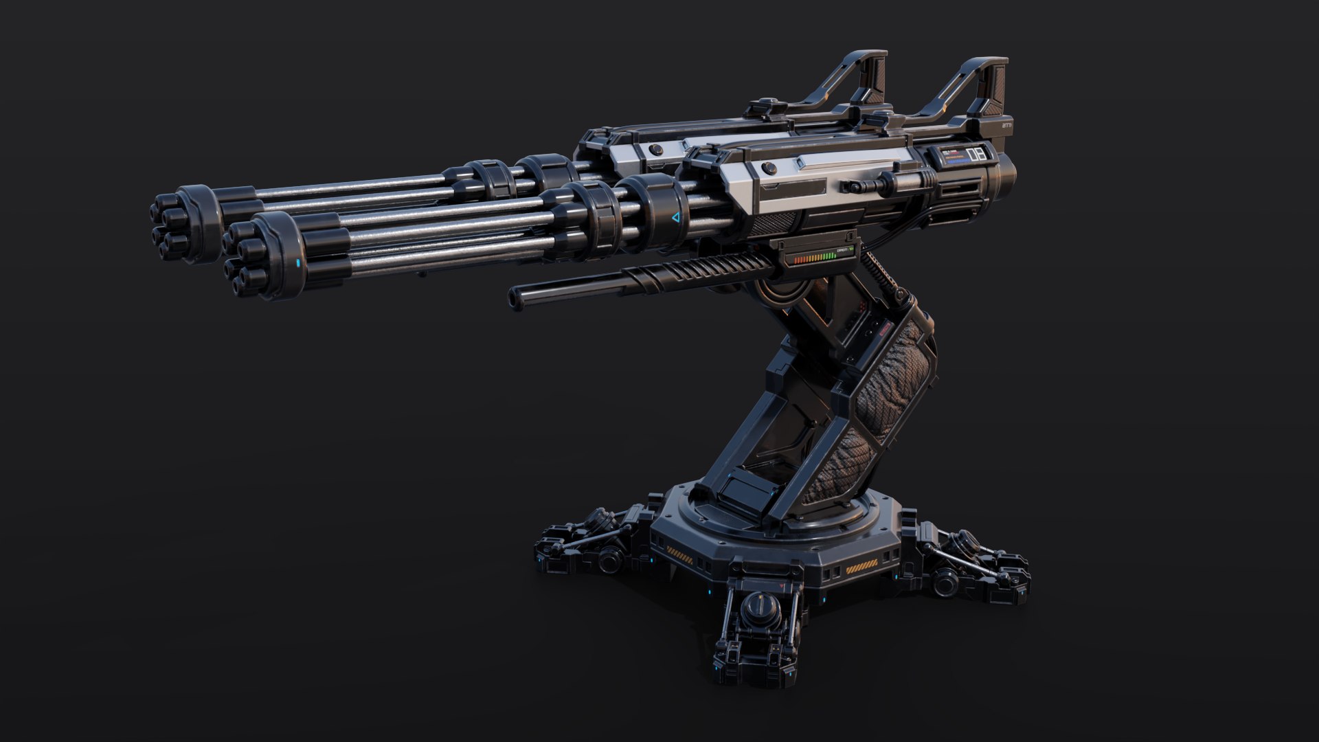 3D SC-FI Turret Model - TurboSquid 2031836