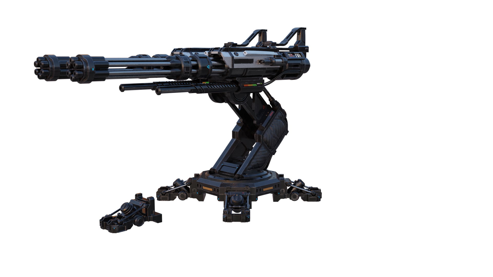 3D SC-FI Turret Model - TurboSquid 2031836