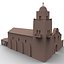 3d Spanish Mission Model