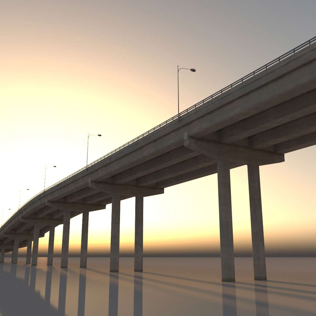 3D Highway PBR - Overpass 3 Models Kit 10 - TurboSquid 2260762