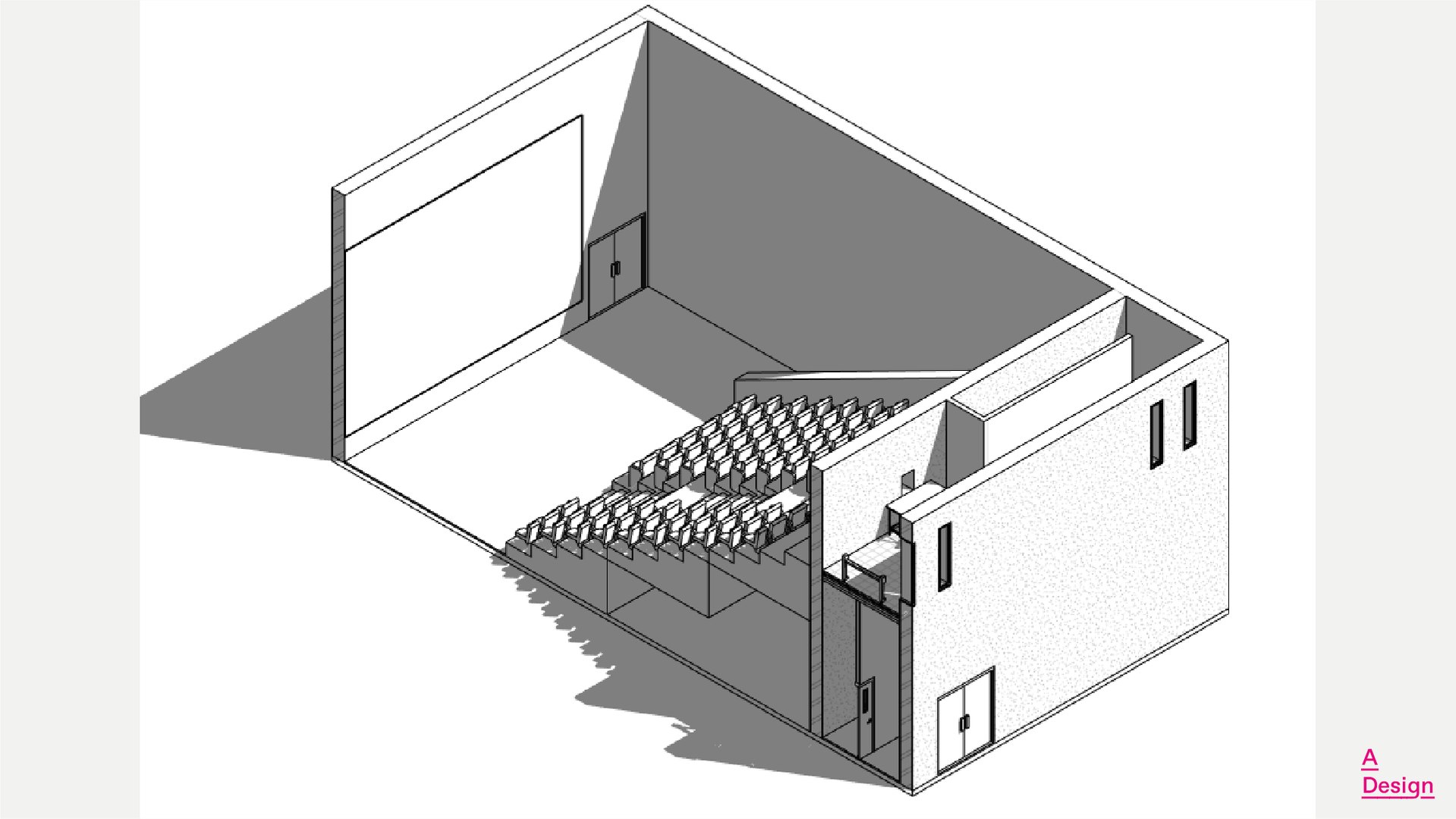 Cinema Hall Or Movie Theater - Revit Model 3D Model - TurboSquid 2017862