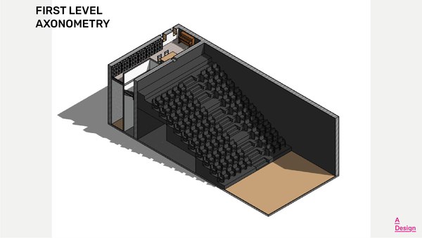 modelo 3d Sala de cine o sala de cine - modelo Revit - TurboSquid 2017862
