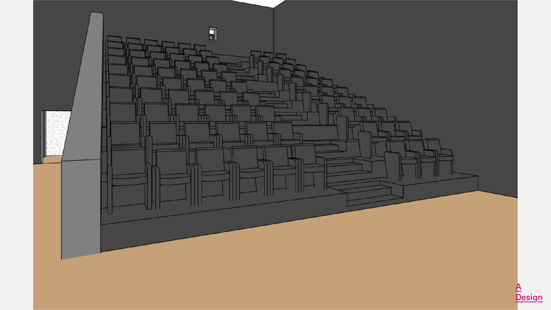 Cinema Hall Or Movie Theater - Revit Model 3D Model - TurboSquid 2017862