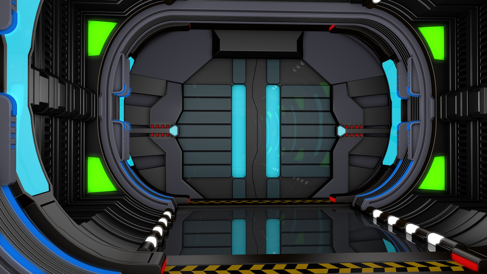 3D Sci Fi Corridor Model - TurboSquid 2339775