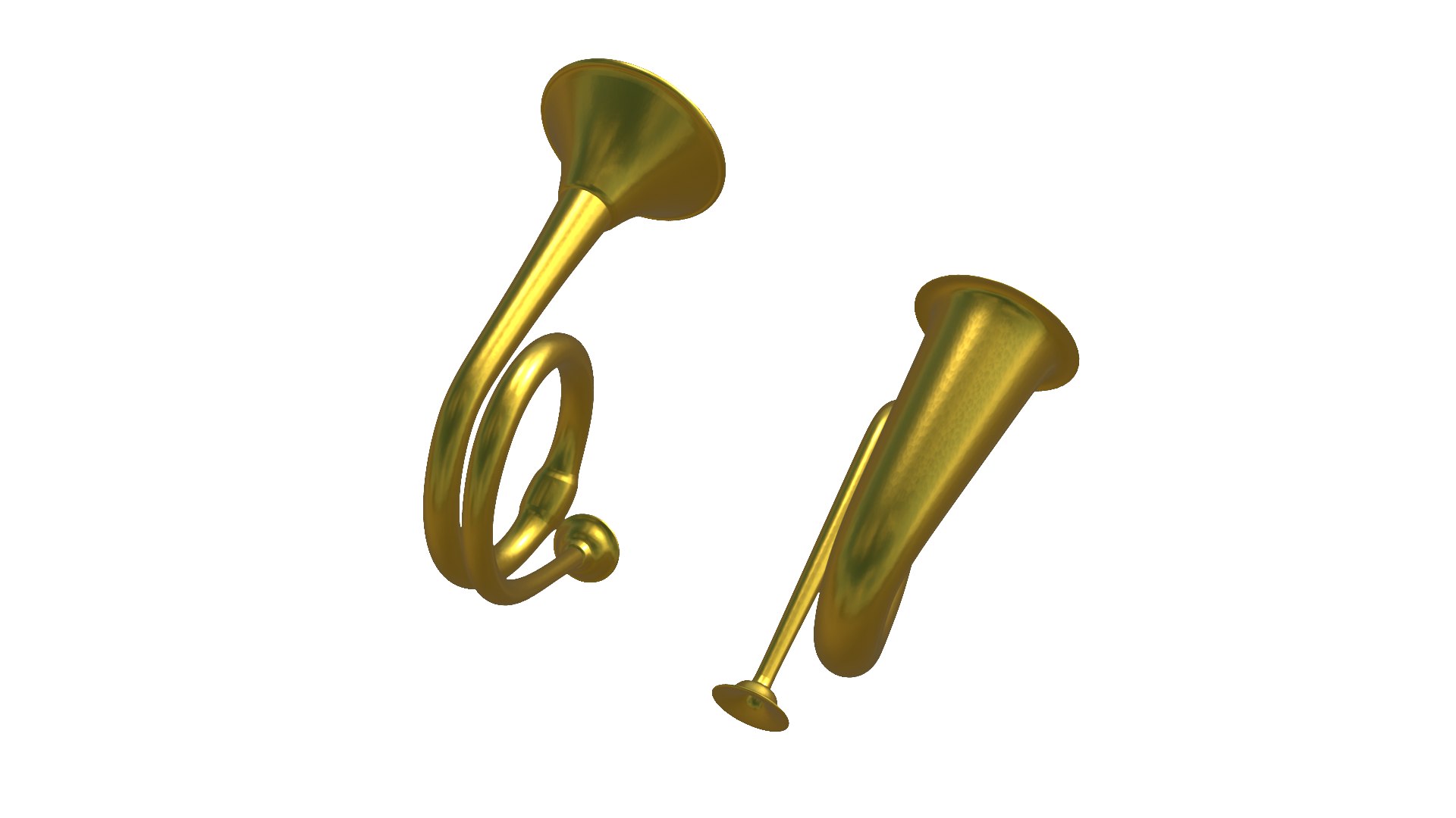 3D Vintage Horn - TurboSquid 2202204