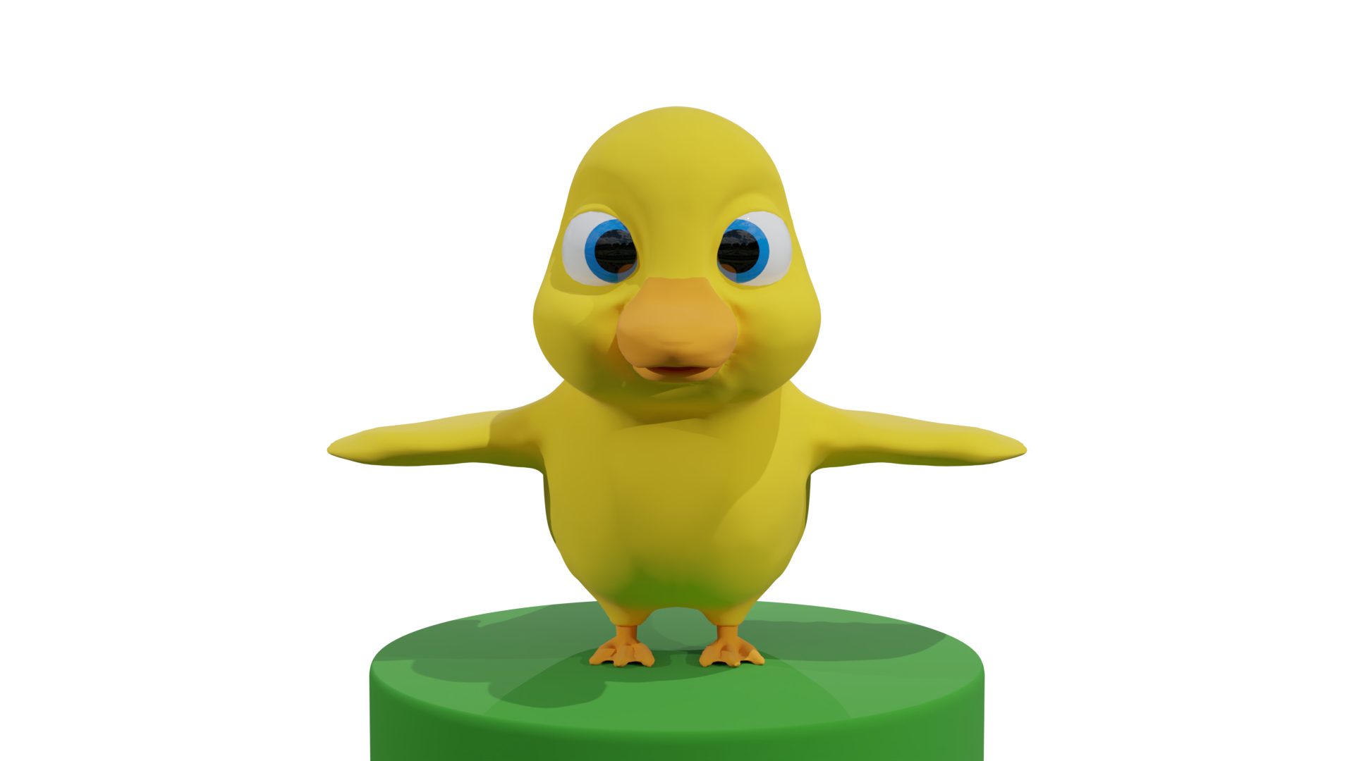 3D Little Duck Cartoon No Rig - TurboSquid 2323372