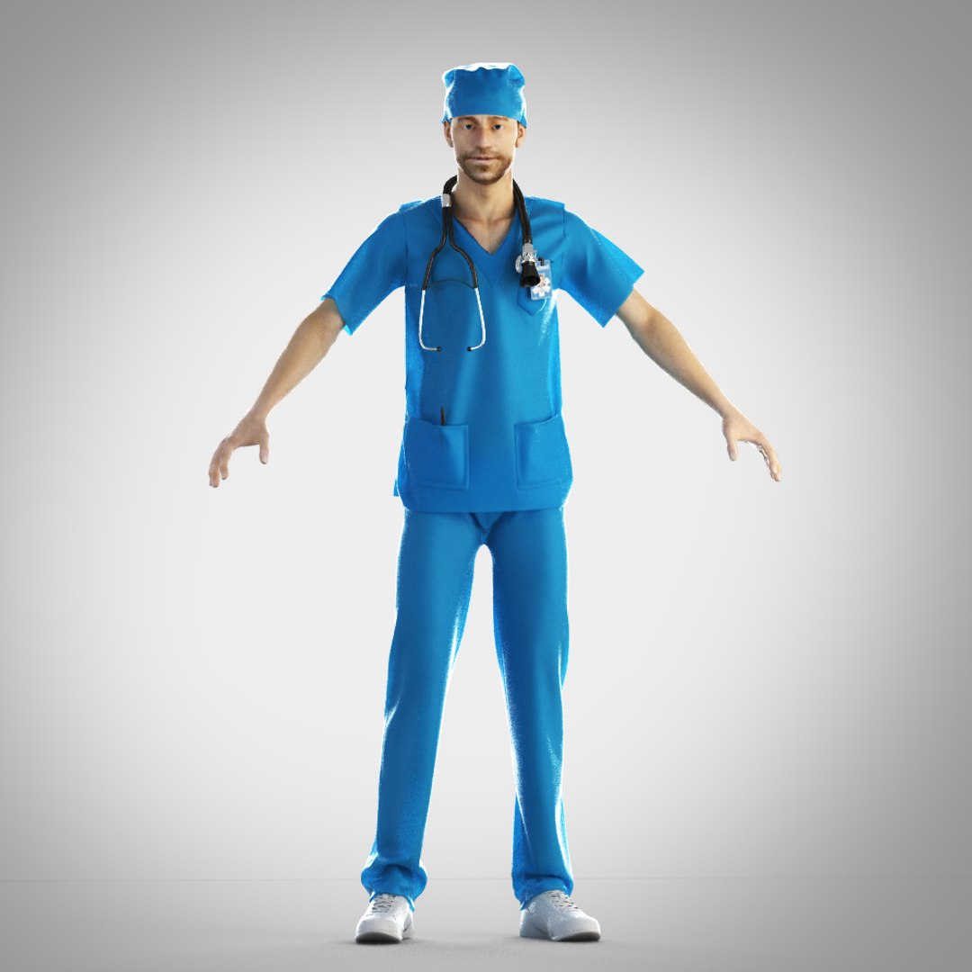3d Model Surgeon Outfit
