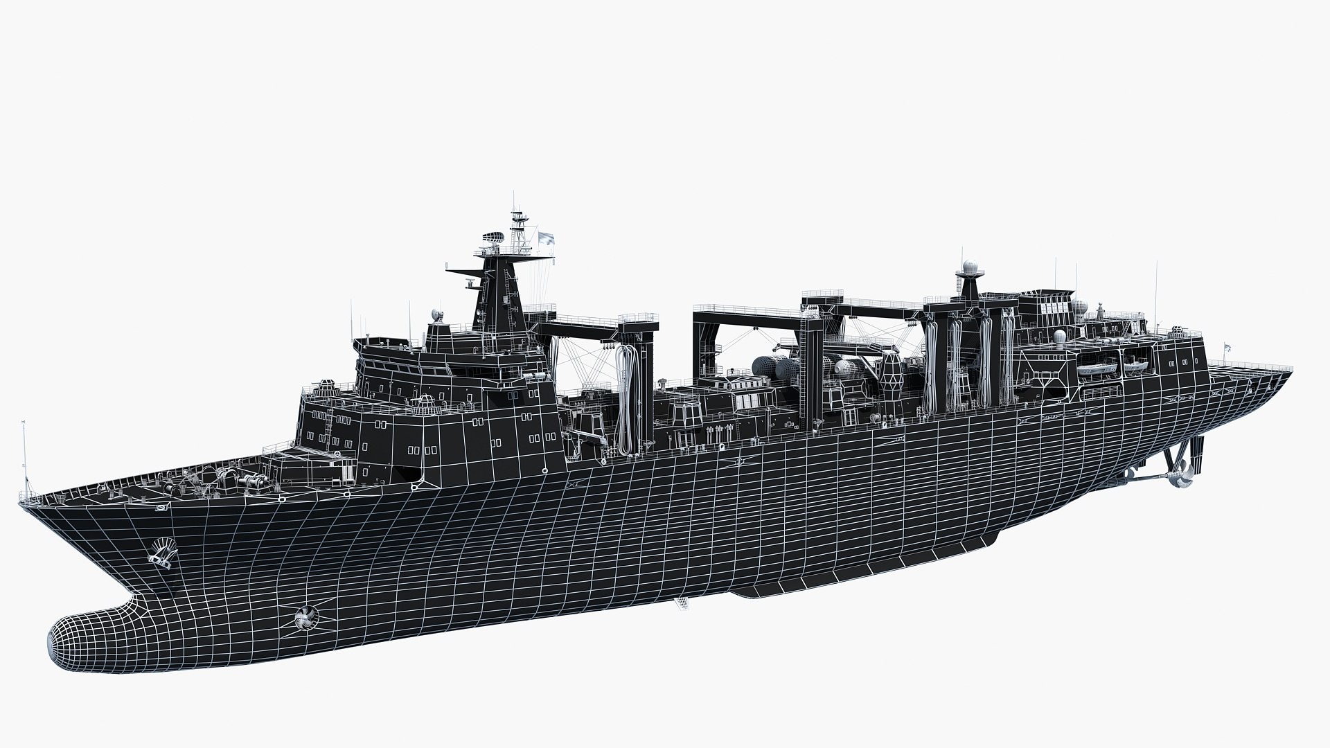 Chinese Navy Type 901 Replenishment Ship 3D - TurboSquid 2183390
