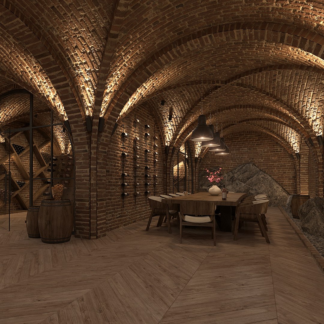 3D Model Modern Wine Cellar - TurboSquid 1931732