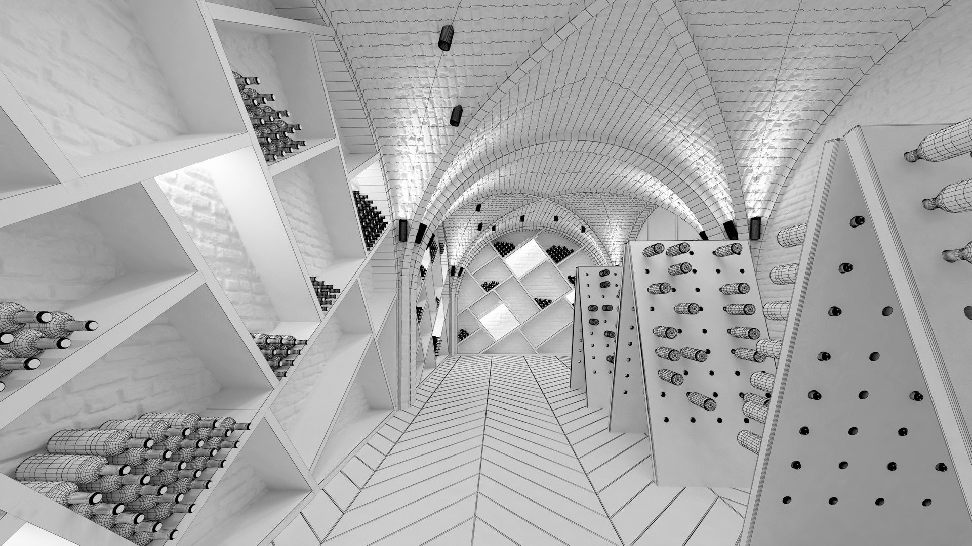 3D Model Modern Wine Cellar - TurboSquid 1931732