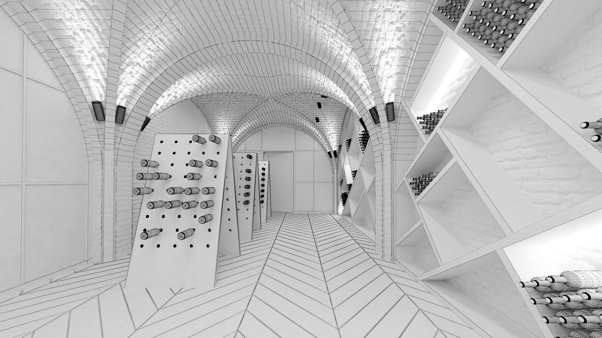 3D Model Modern Wine Cellar - TurboSquid 1931732