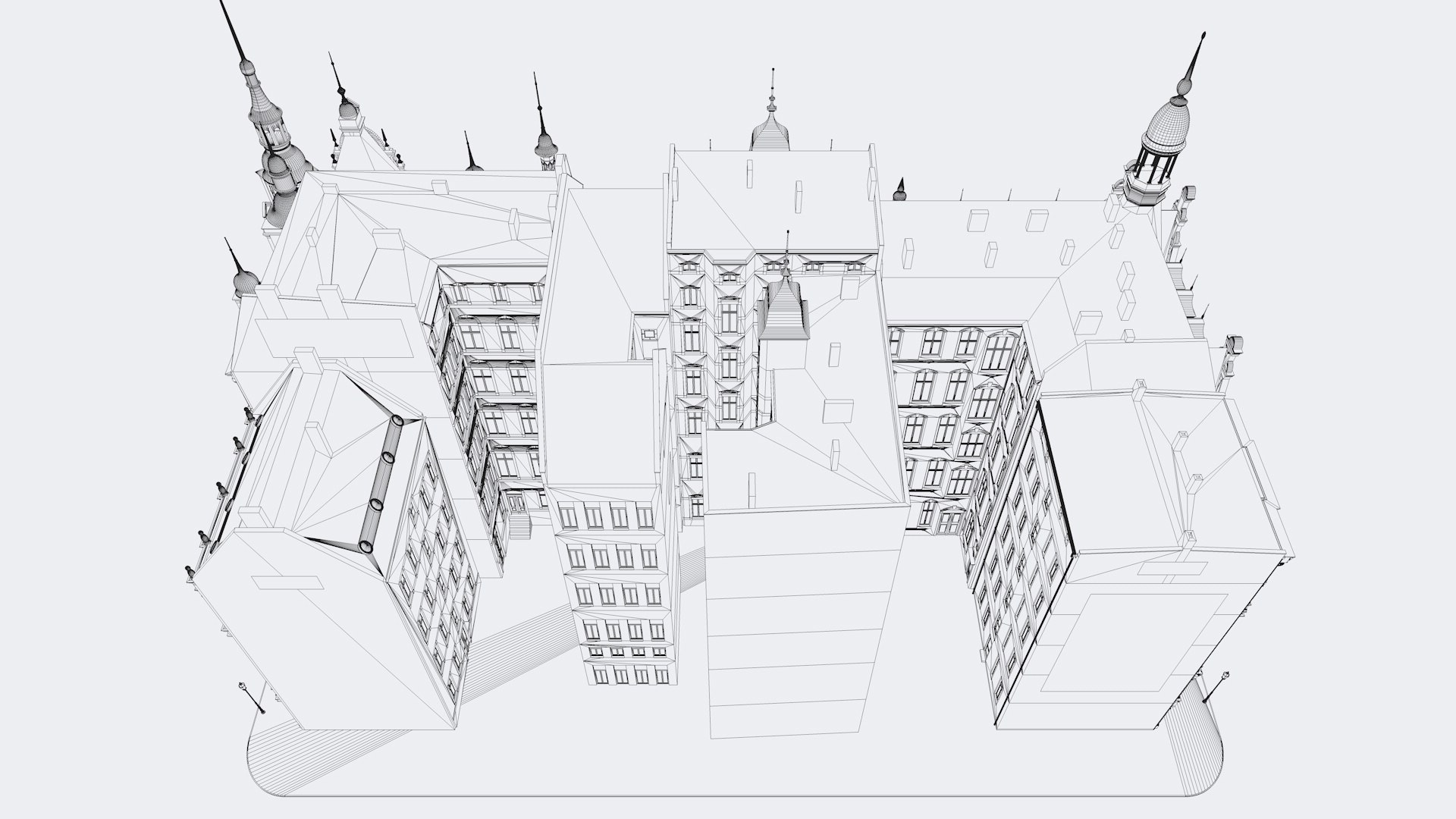 Historic city scene 3D model - TurboSquid 1475566