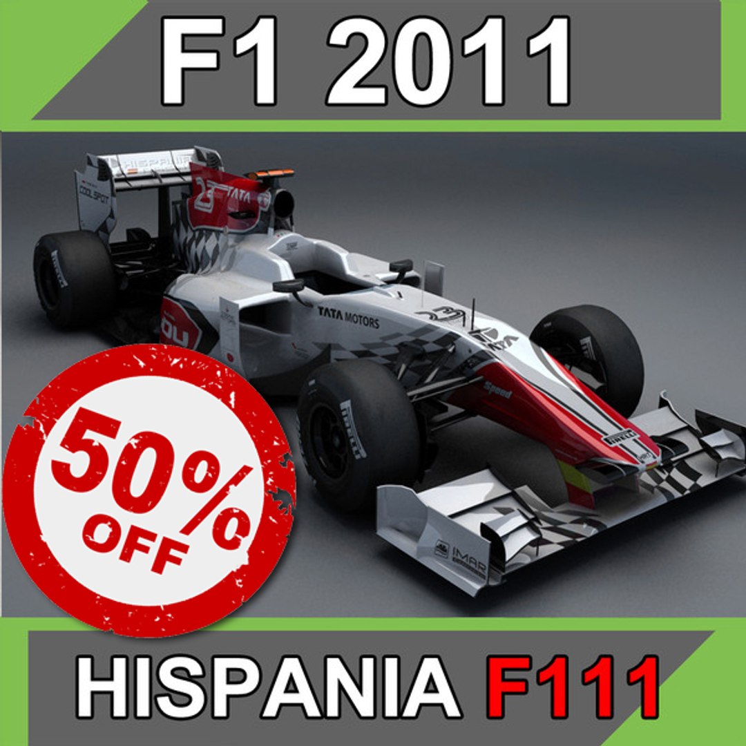 3d 2011 Hispania Hrt F111
