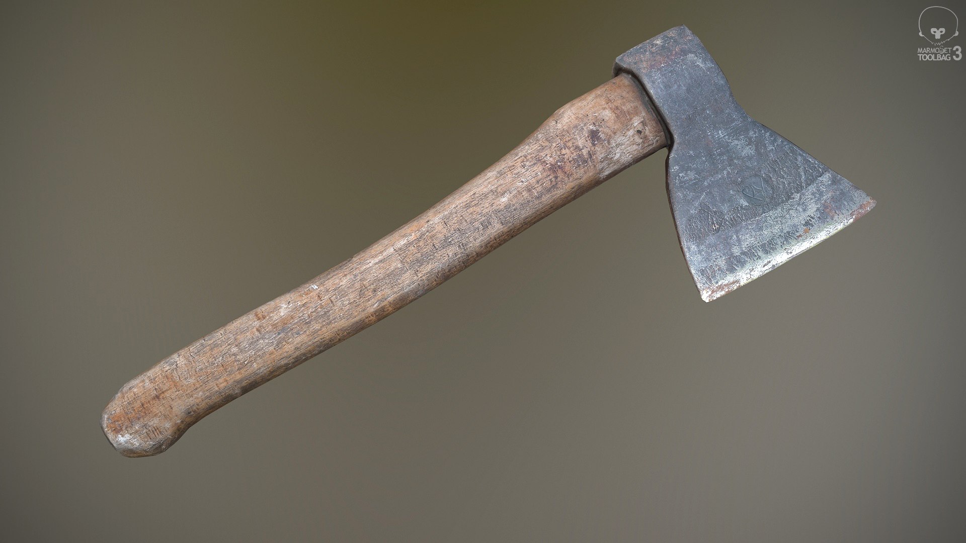 3D Model Old Axe Game Ready PBR Metallic - TurboSquid 2382714