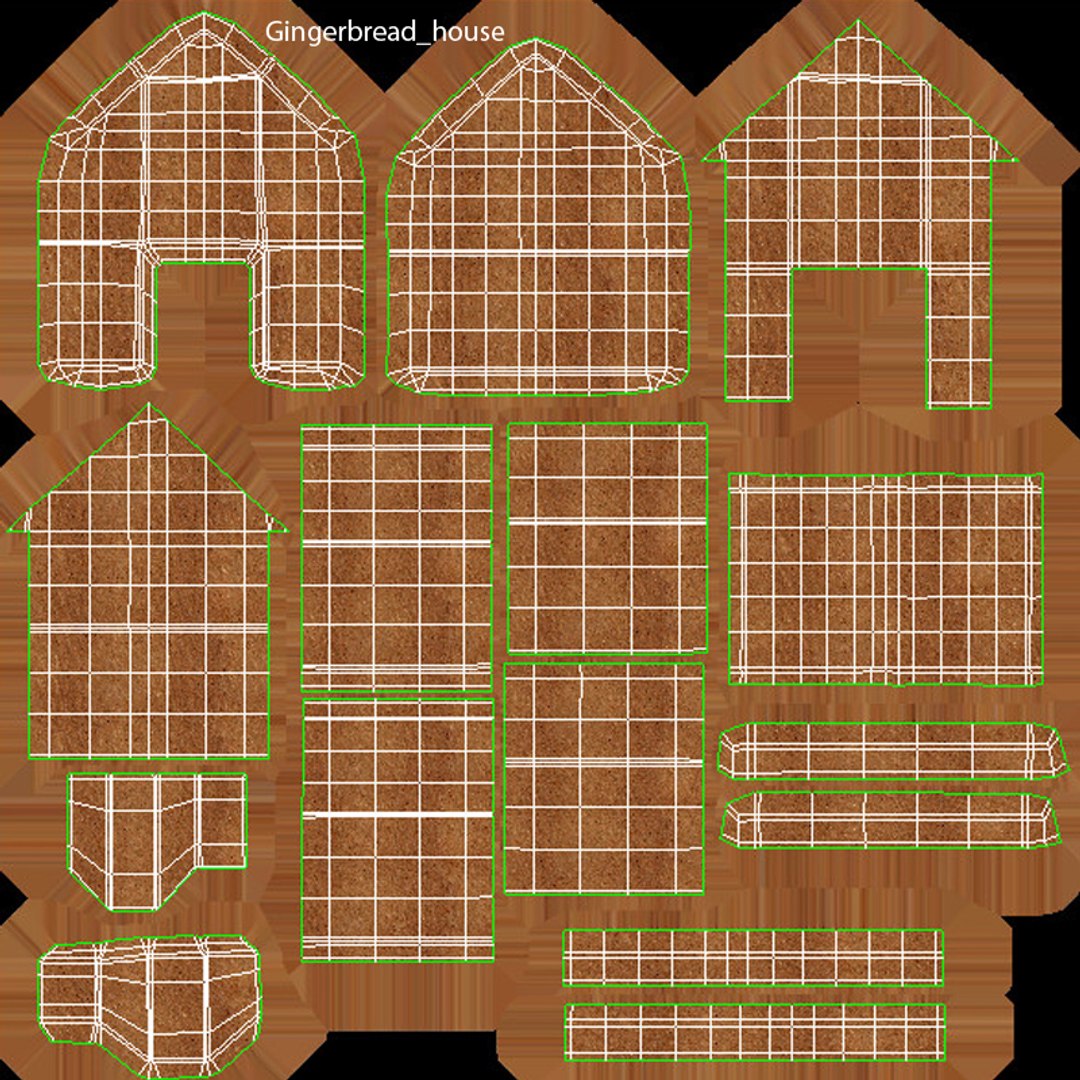 3D Gingerbread House 3 - TurboSquid 1980917