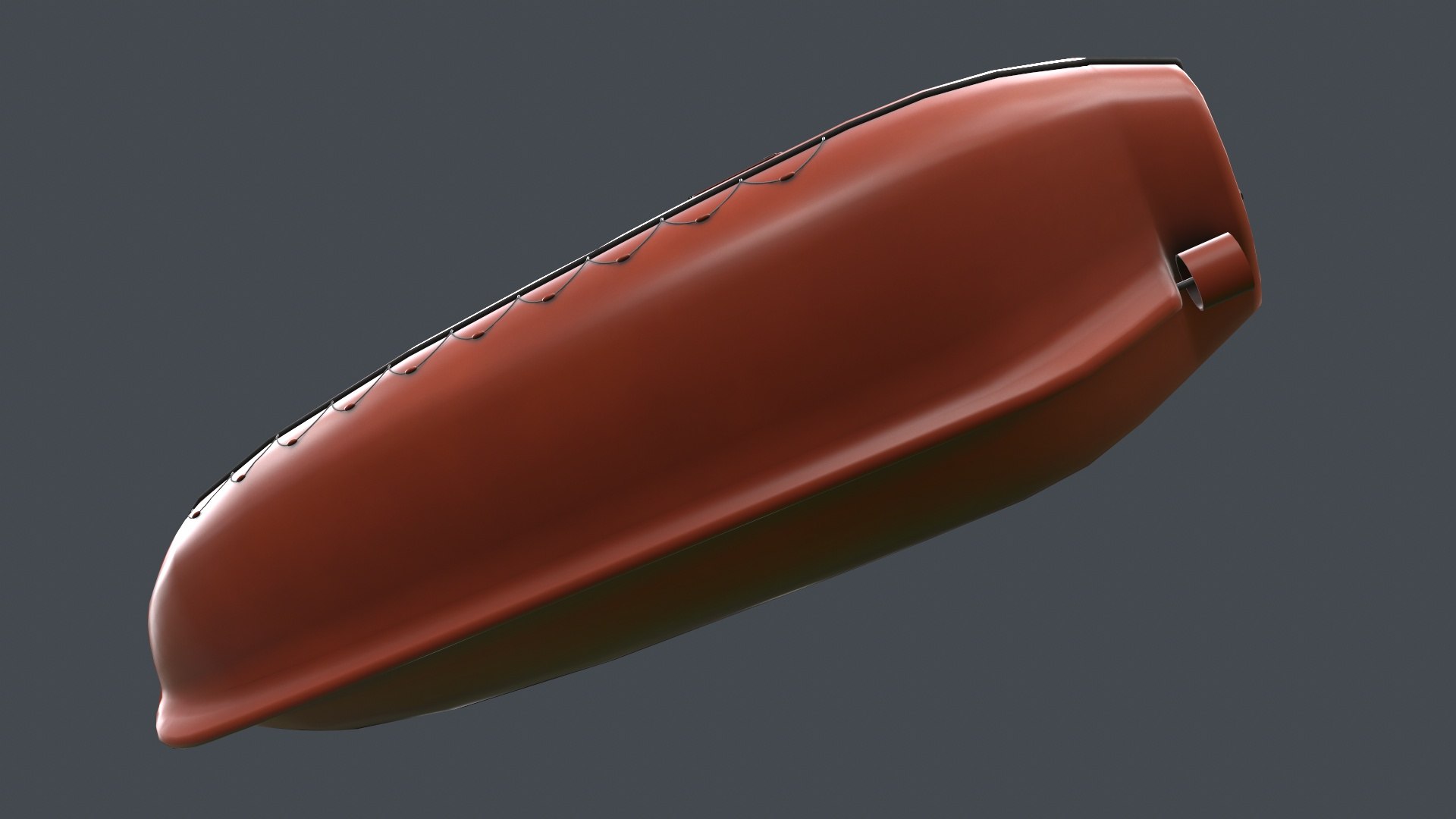 Orange rescue ship 3D - TurboSquid 1682403