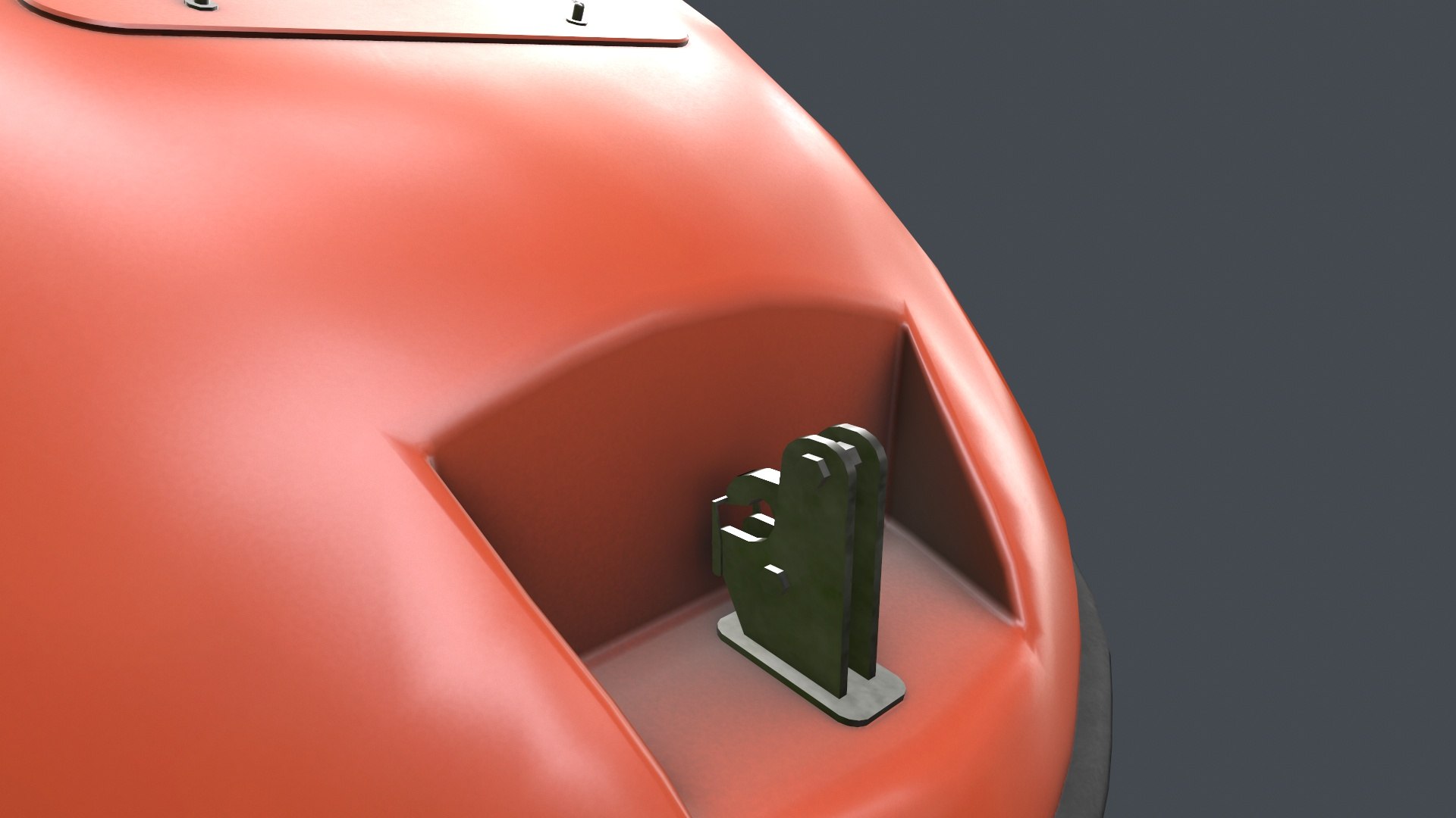 Orange rescue ship 3D - TurboSquid 1682403