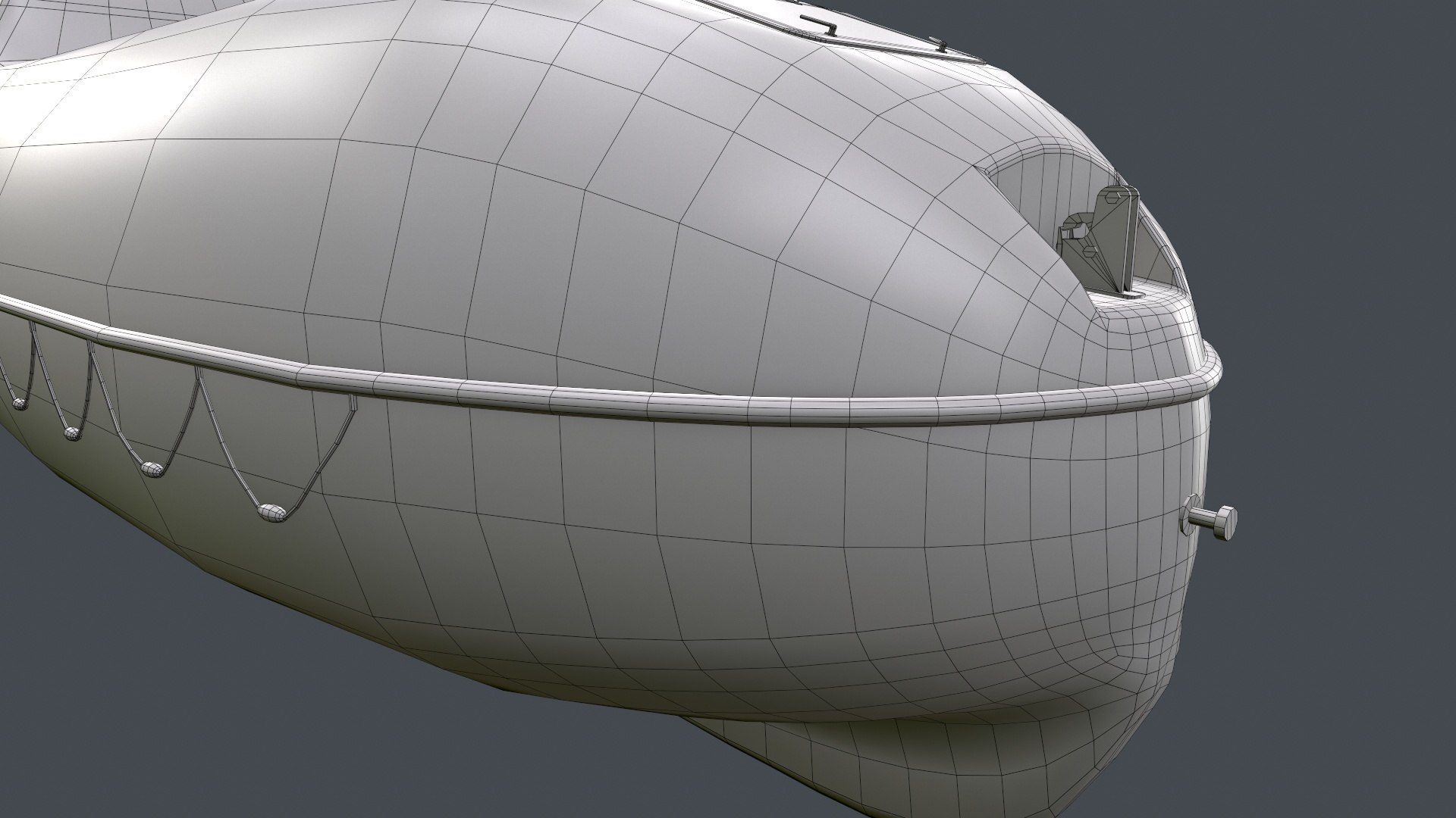 Orange rescue ship 3D - TurboSquid 1682403