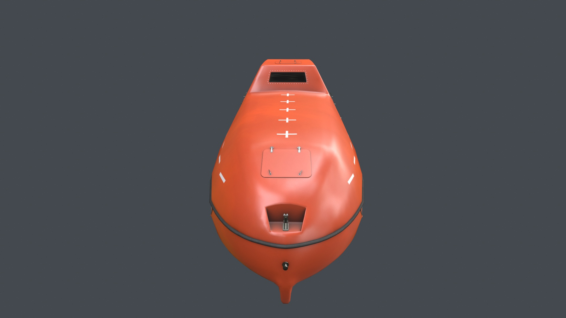 Orange rescue ship 3D - TurboSquid 1682403