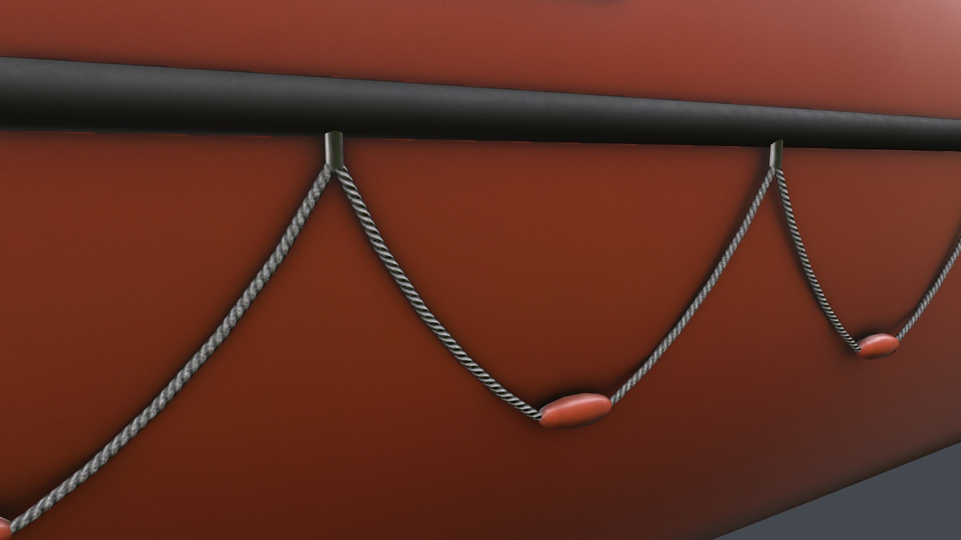 Orange rescue ship 3D - TurboSquid 1682403