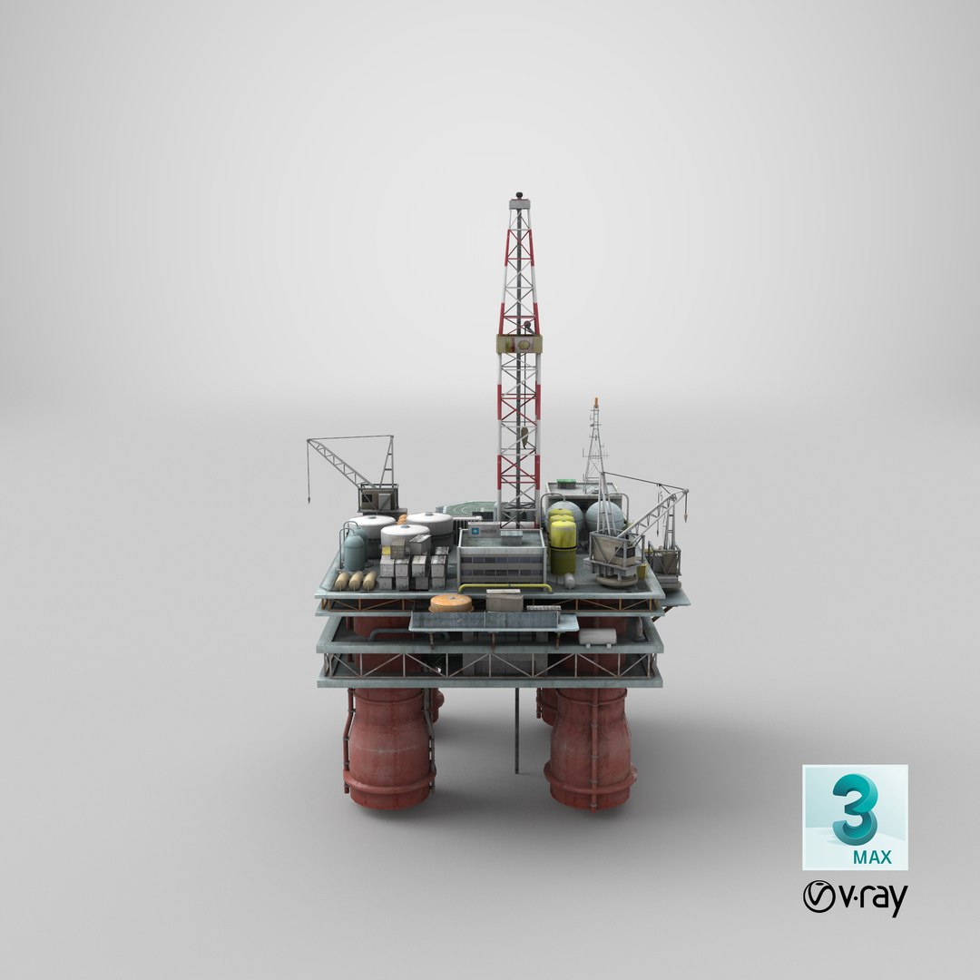 3ds offshore oil platform