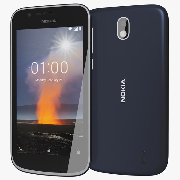 Nokia 1 Dark Blue 3D 모델 - TurboSquid 1264307