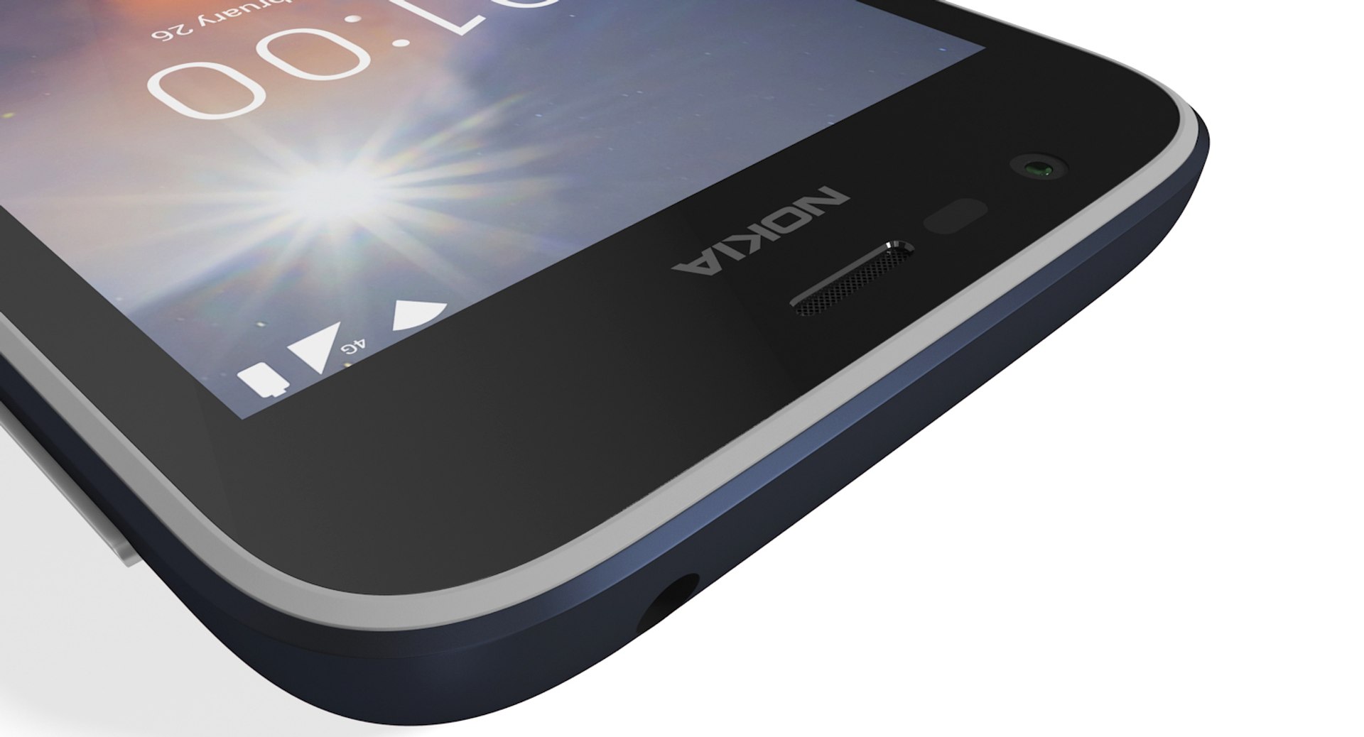Realistic Nokia 1 Dark Blue 3D - TurboSquid 1264307