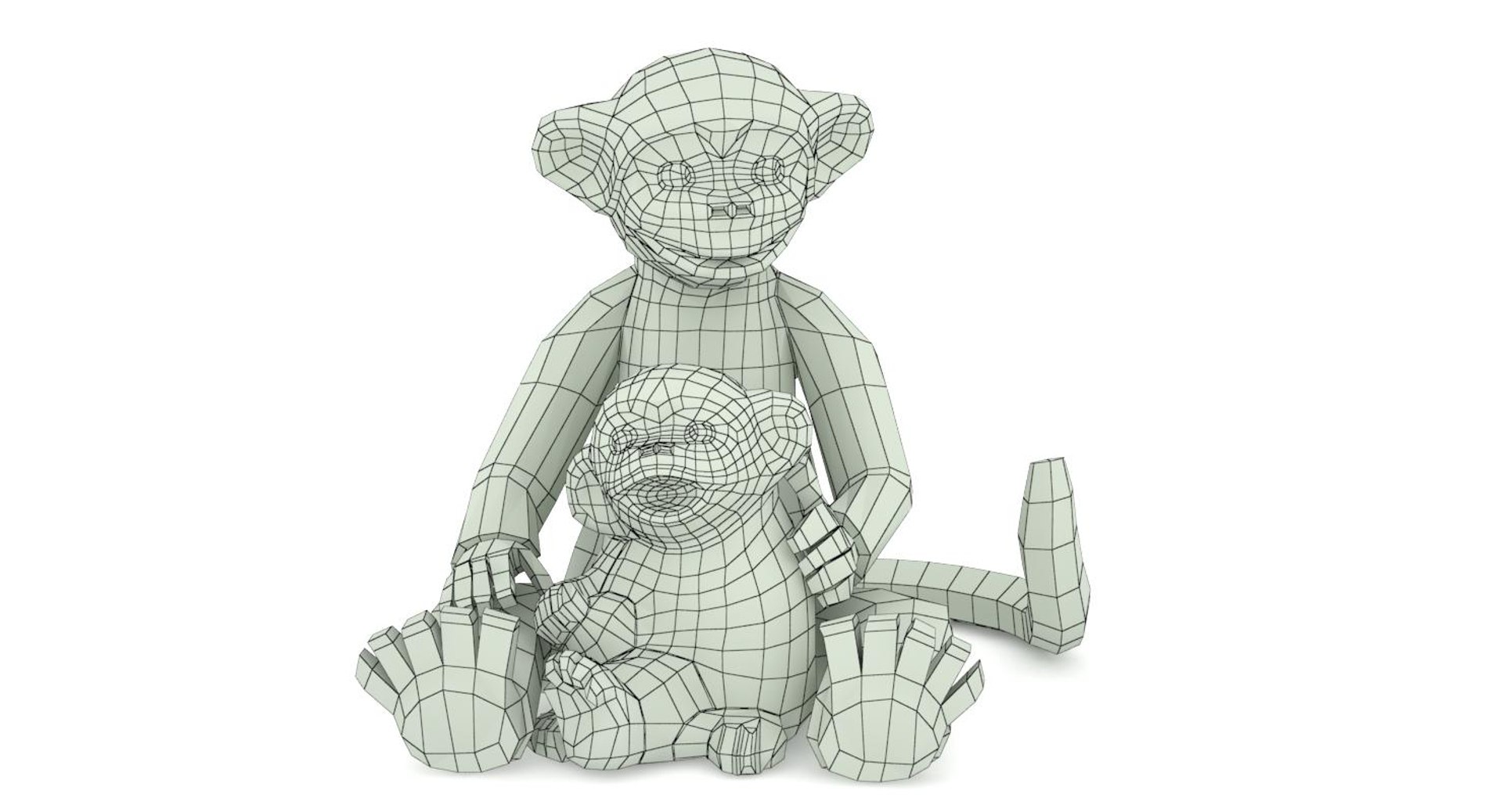 Toy Monkey 3d Max