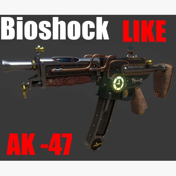 sci-fi AK 47 3D 모델 - TurboSquid 1981264