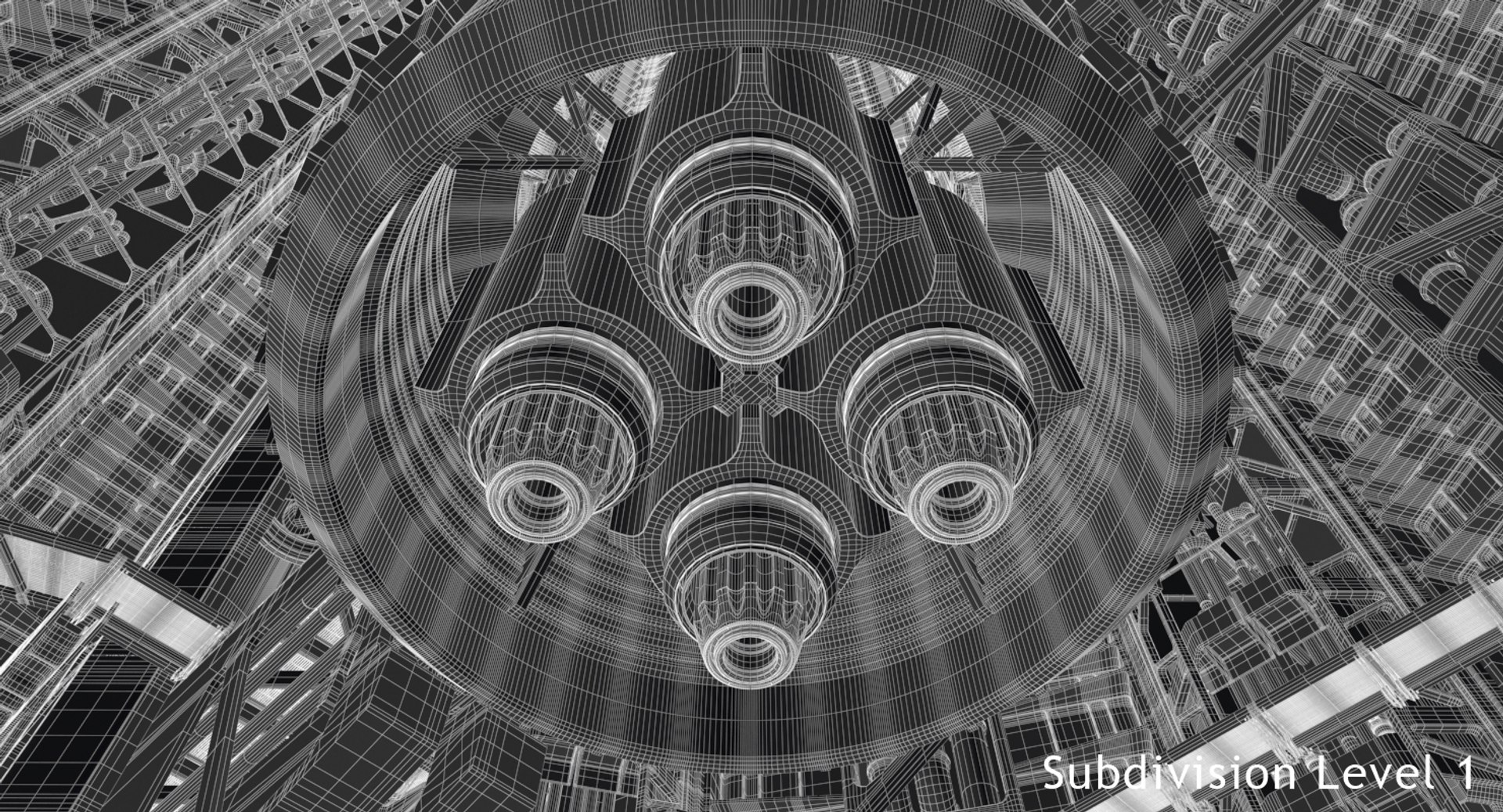 3D sci-fi shaft model - TurboSquid 1234669