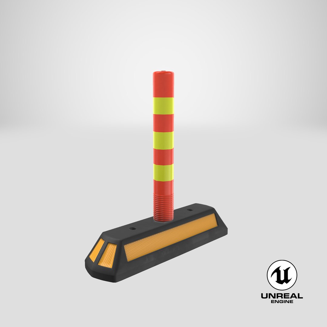 3D Rubber Lane Block Clean and Dirty - TurboSquid 1918347