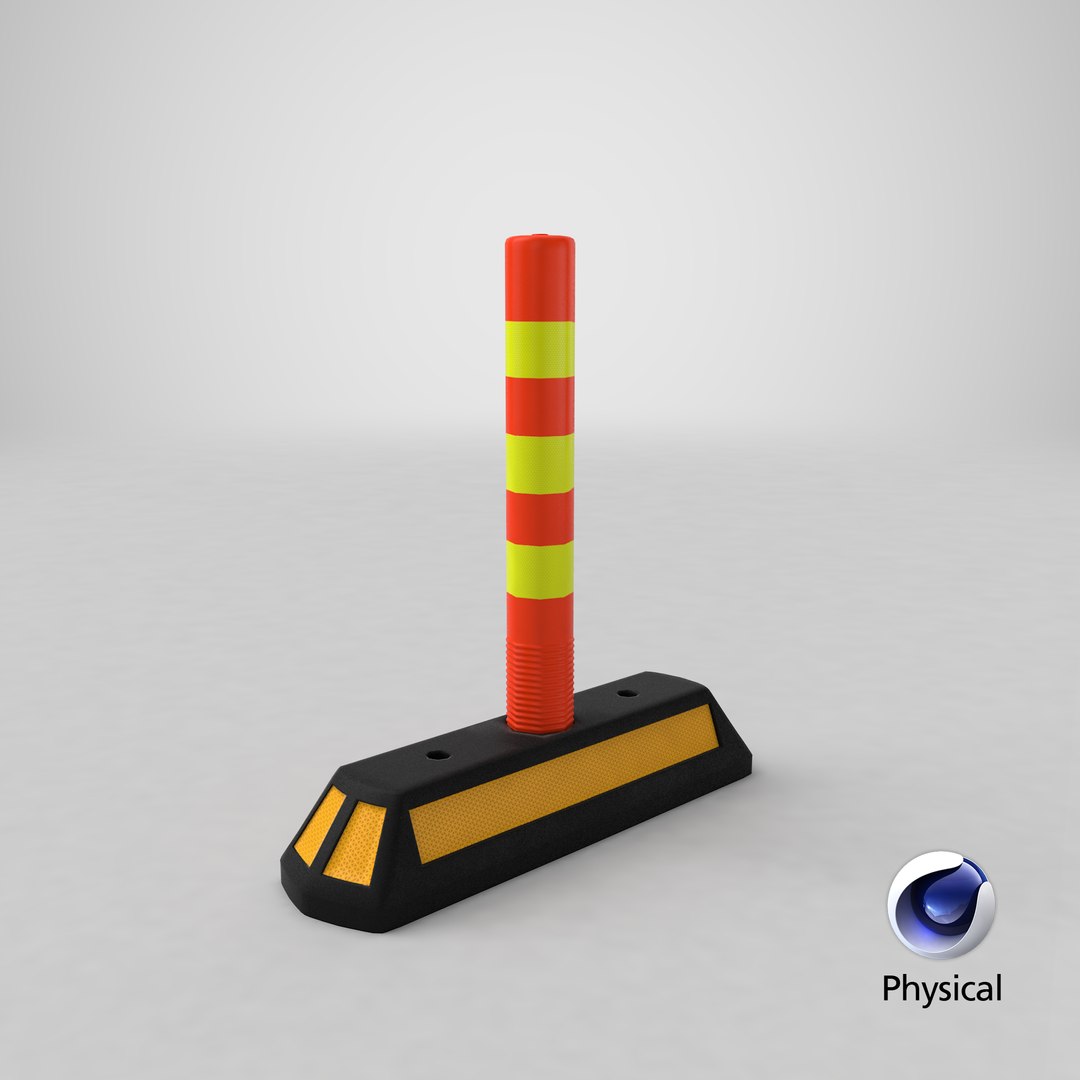 3D Rubber Lane Block Clean and Dirty - TurboSquid 1918347