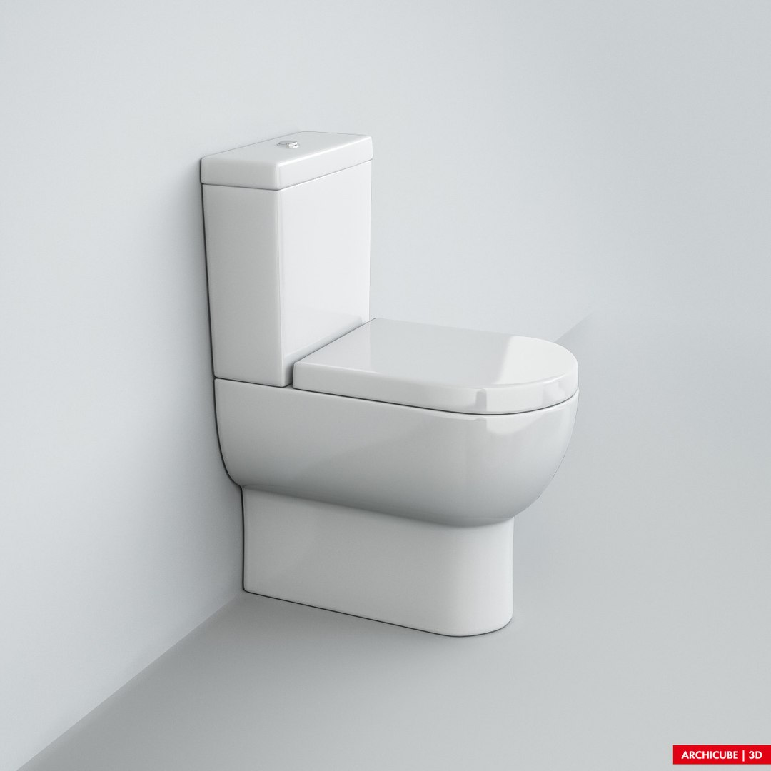 toilet wc 3d model