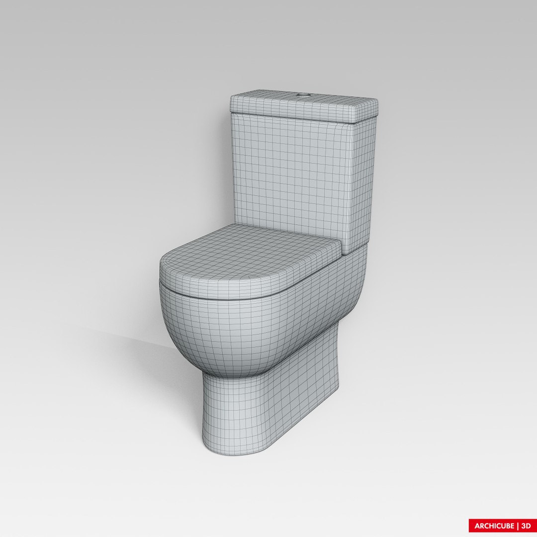 toilet wc 3d model