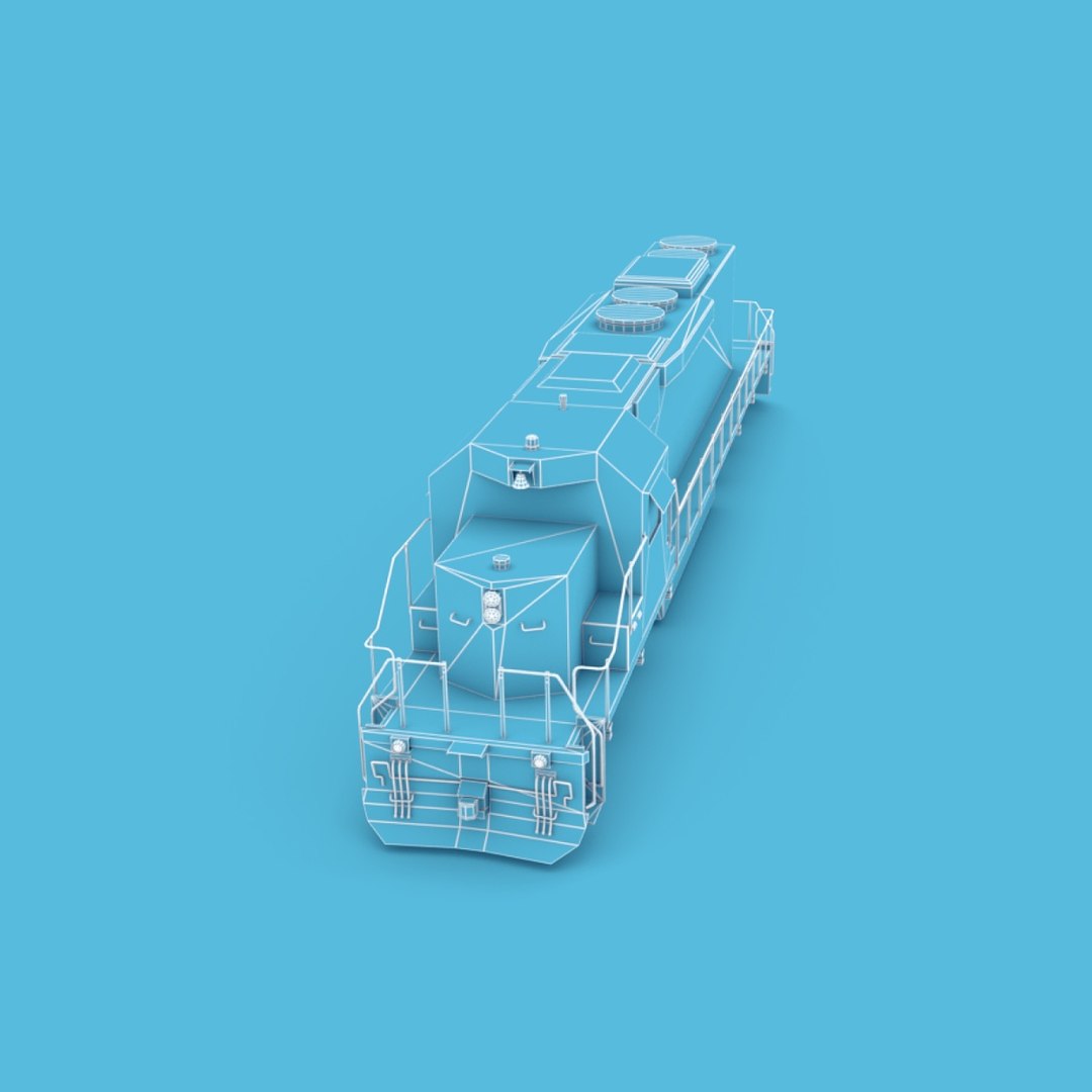 3D Model Locomotive Sd40 - TurboSquid 1214429