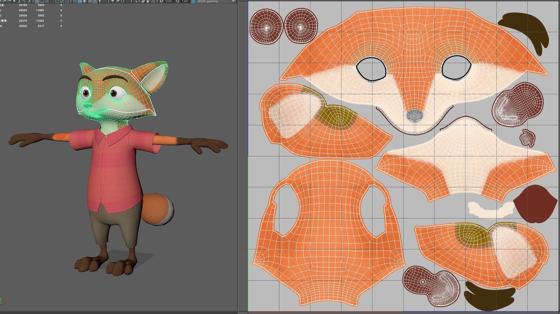 Cartoon Fox 3D Model - TurboSquid 2309543