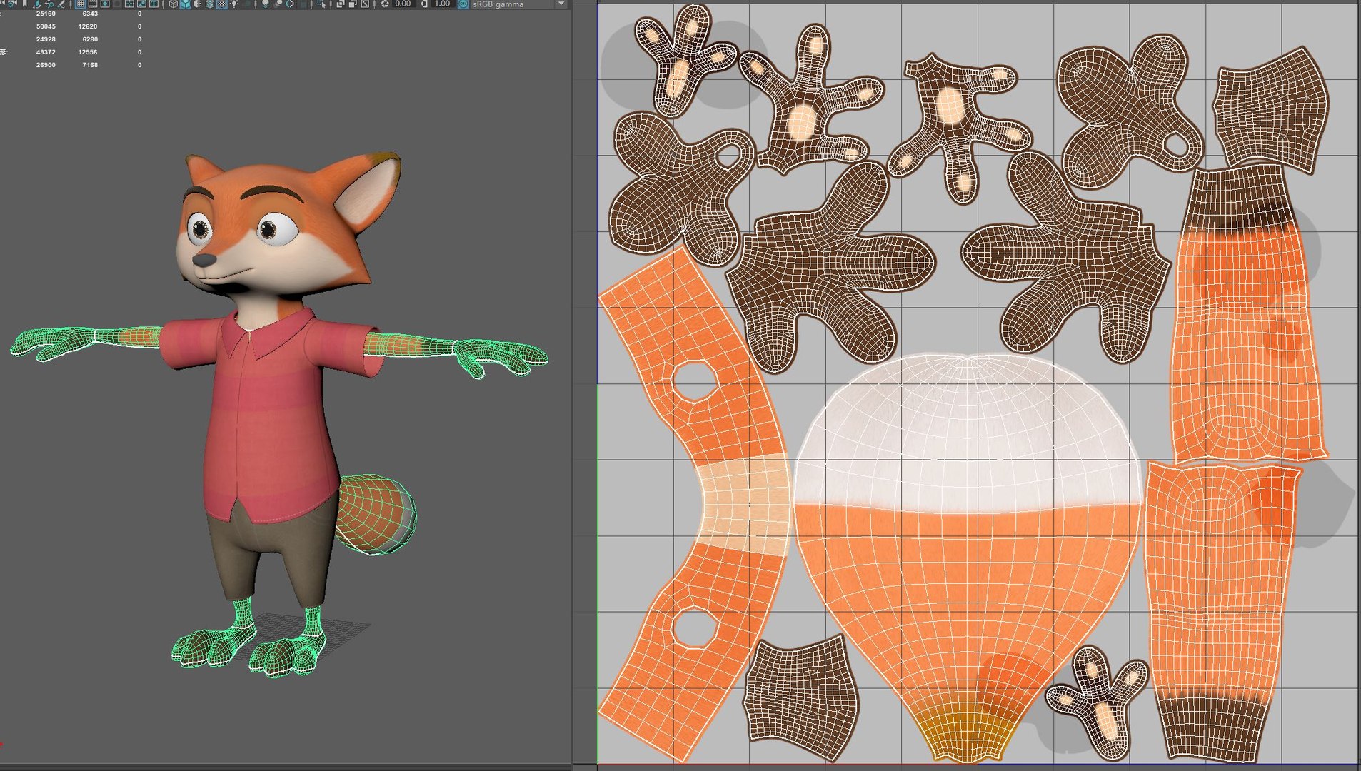 Cartoon Fox 3D Model - TurboSquid 2309543