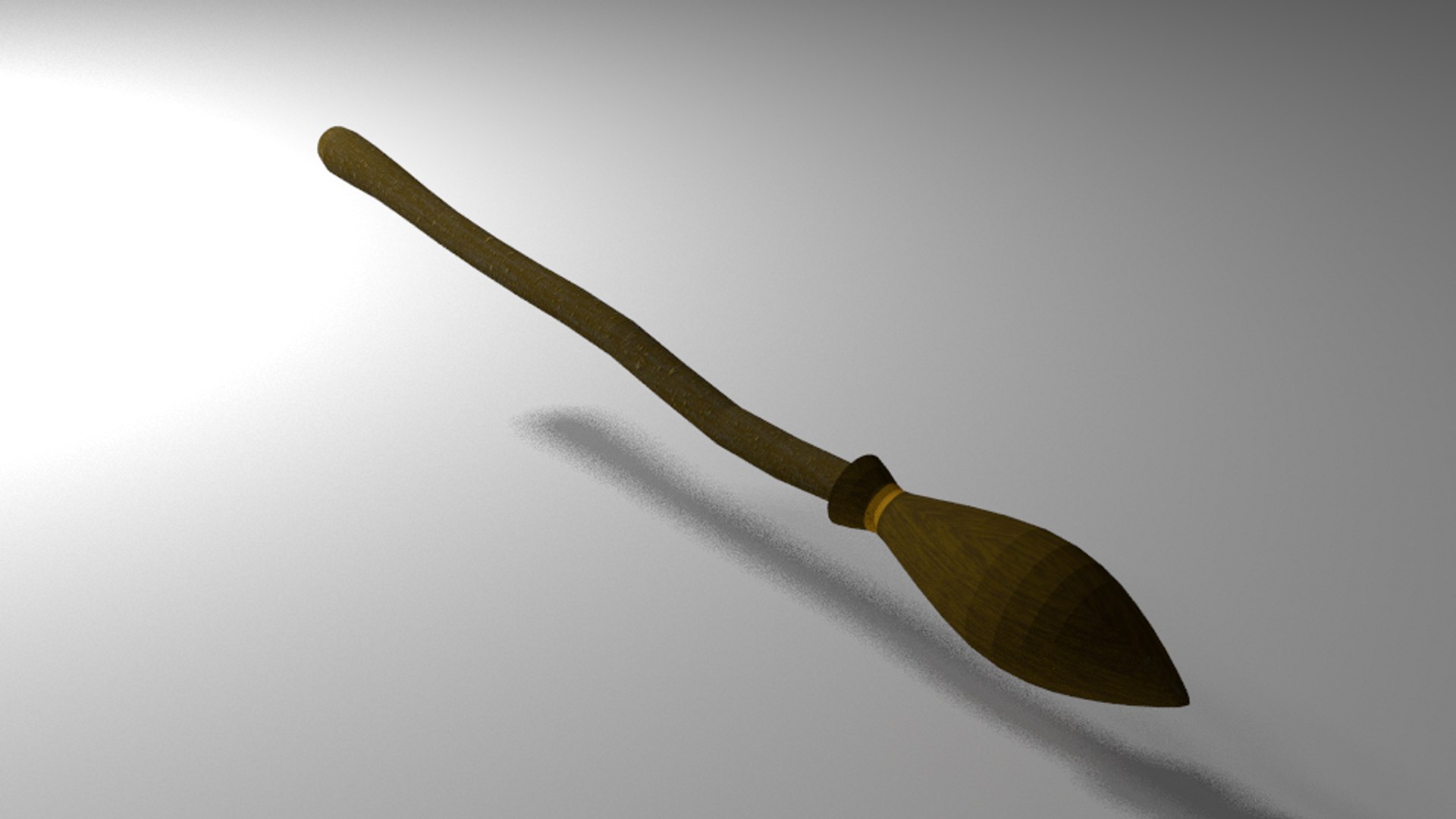 3d Model Of Flying Broomstick Witch