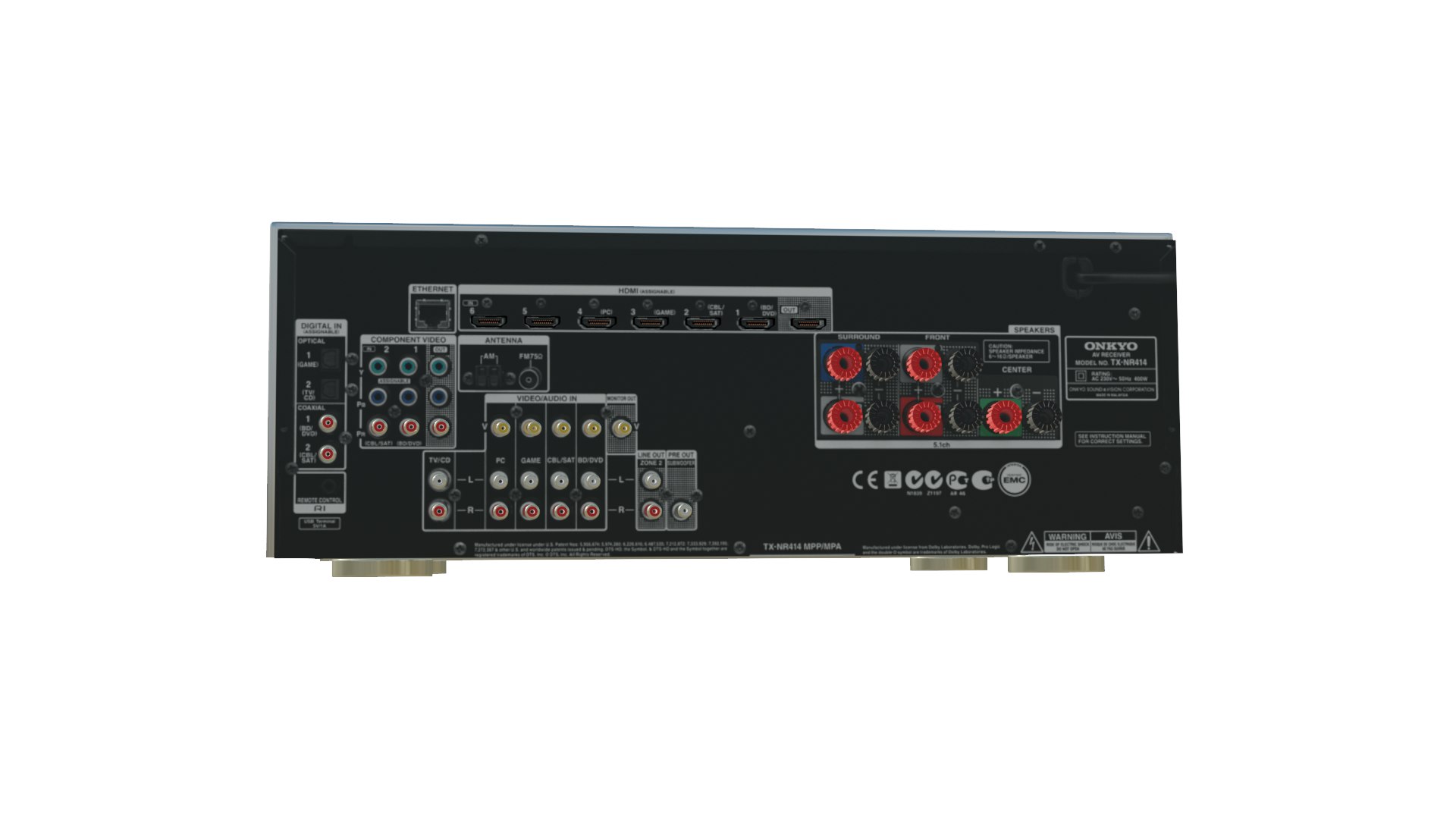 3D model onkyo home theater receiver - TurboSquid 1807118