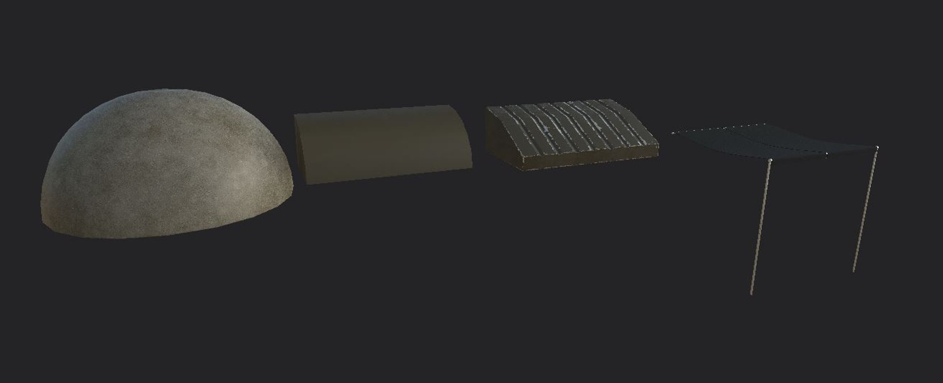 Modular Overhangs 3D Model - TurboSquid 1301095