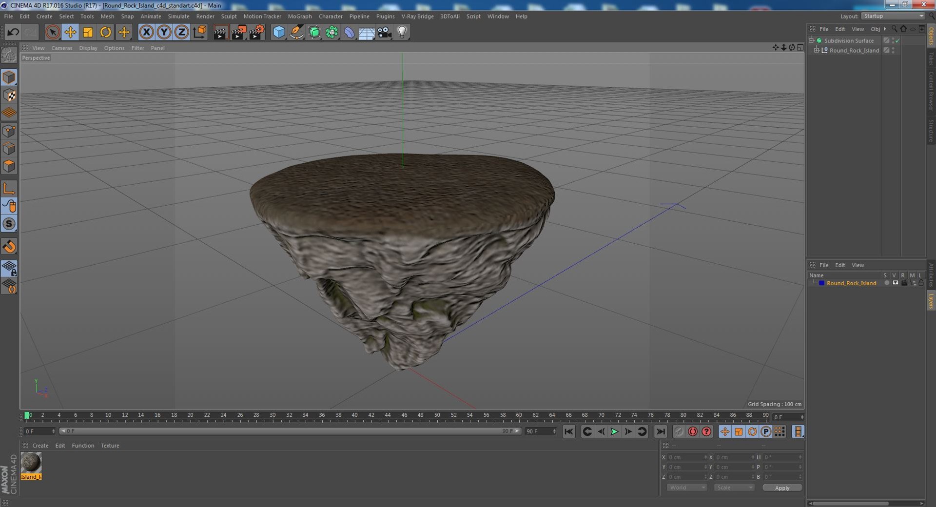 3D Round Rock Island - TurboSquid 1835871