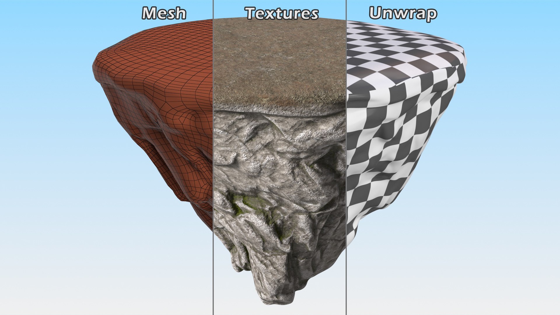 3D Round Rock Island - TurboSquid 1835871