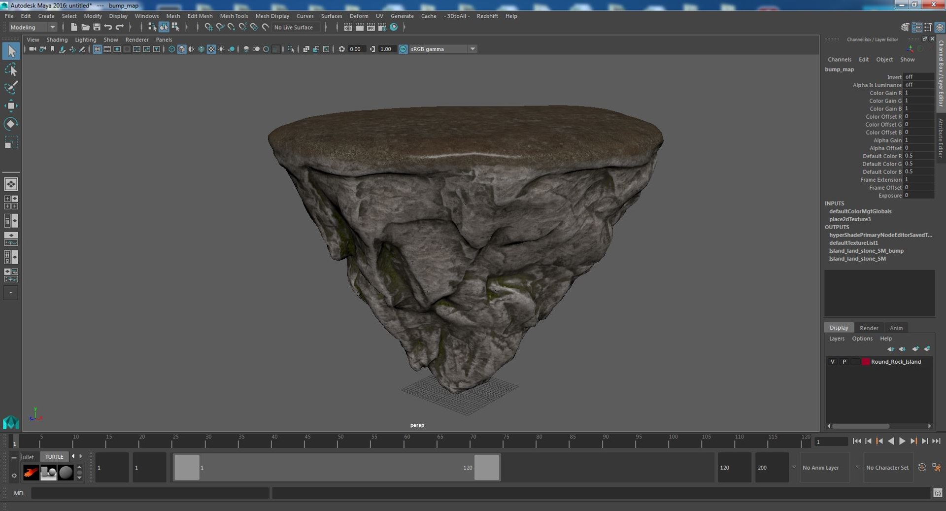 3D Round Rock Island - TurboSquid 1835871