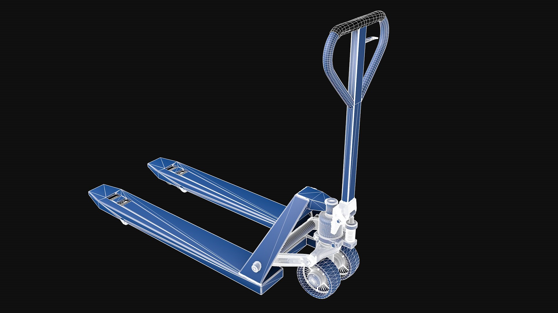 Hydraulic Lifting Trolley Warehouse Cart 3D Model - TurboSquid 2343473