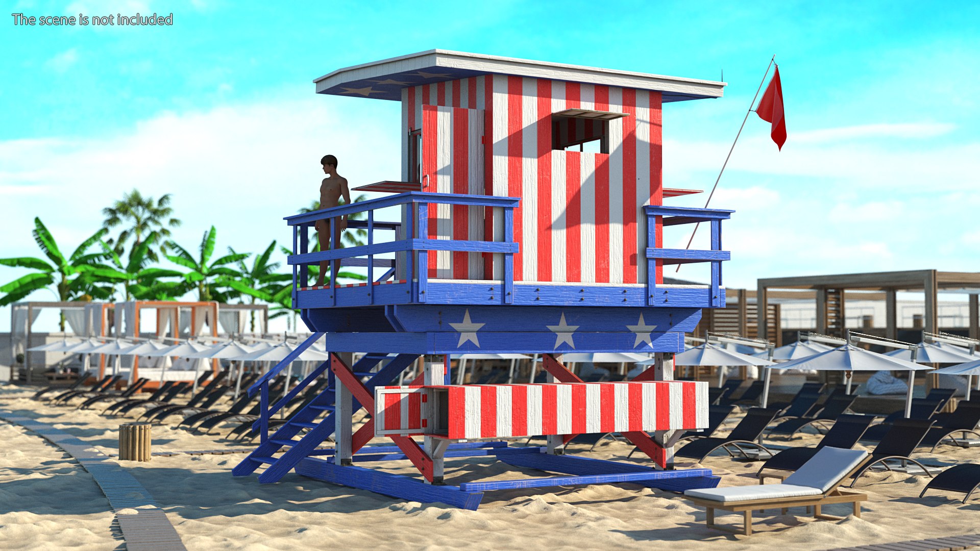 Beach Lifeguard Stand Model - TurboSquid 1723329